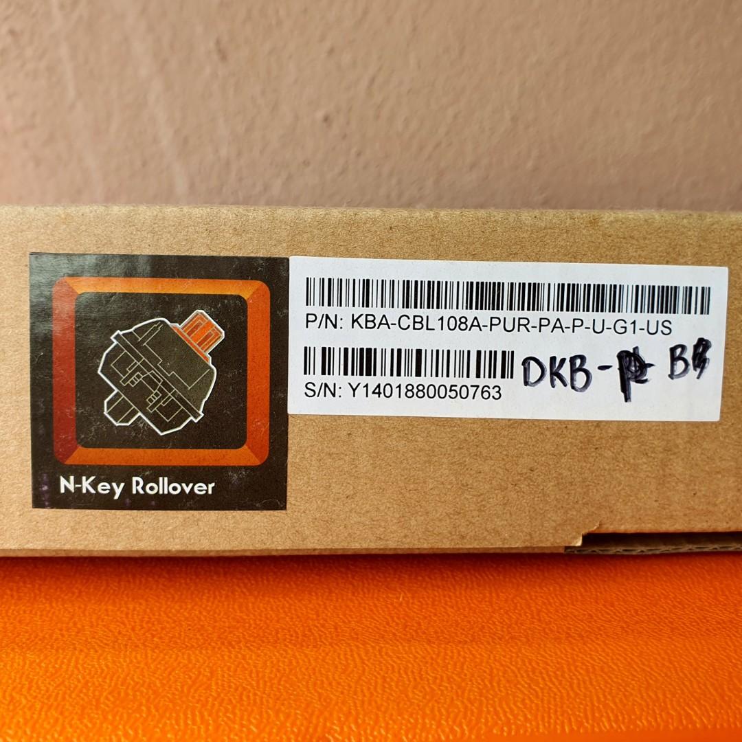 Deck Hassium Pro 108 Key White LED Backlit Mechanical Keyboard - Brown ...