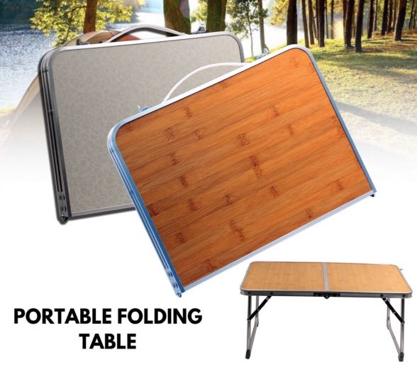 Folding Table 40cm x 60cm Multifunctional & Portable Foldable Table ...