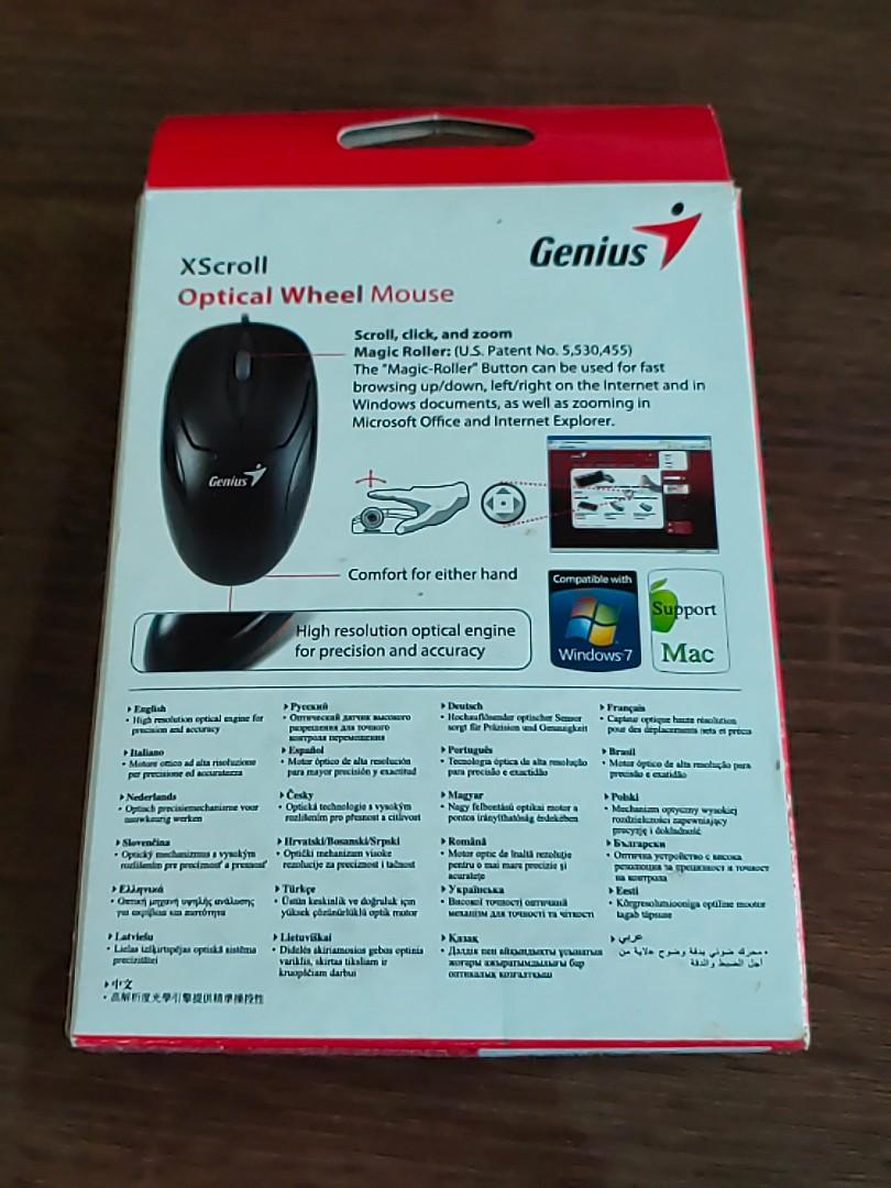 Genius Optical Wheel Mouse, Computers & Tech, Parts & Accessories ...