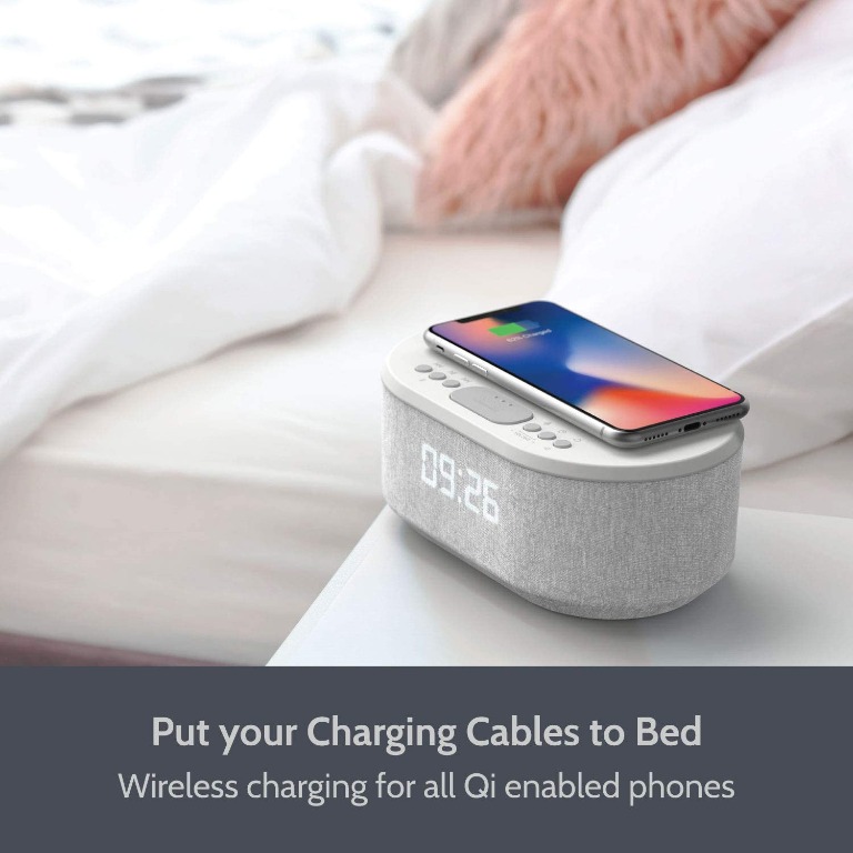 I-box Dawn bedside Bedside Radio Alarm Clock with USB Charger ...