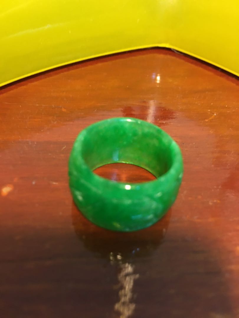 Imitation Jade Ring, Women's Fashion, Jewellery, Rings on Carousell