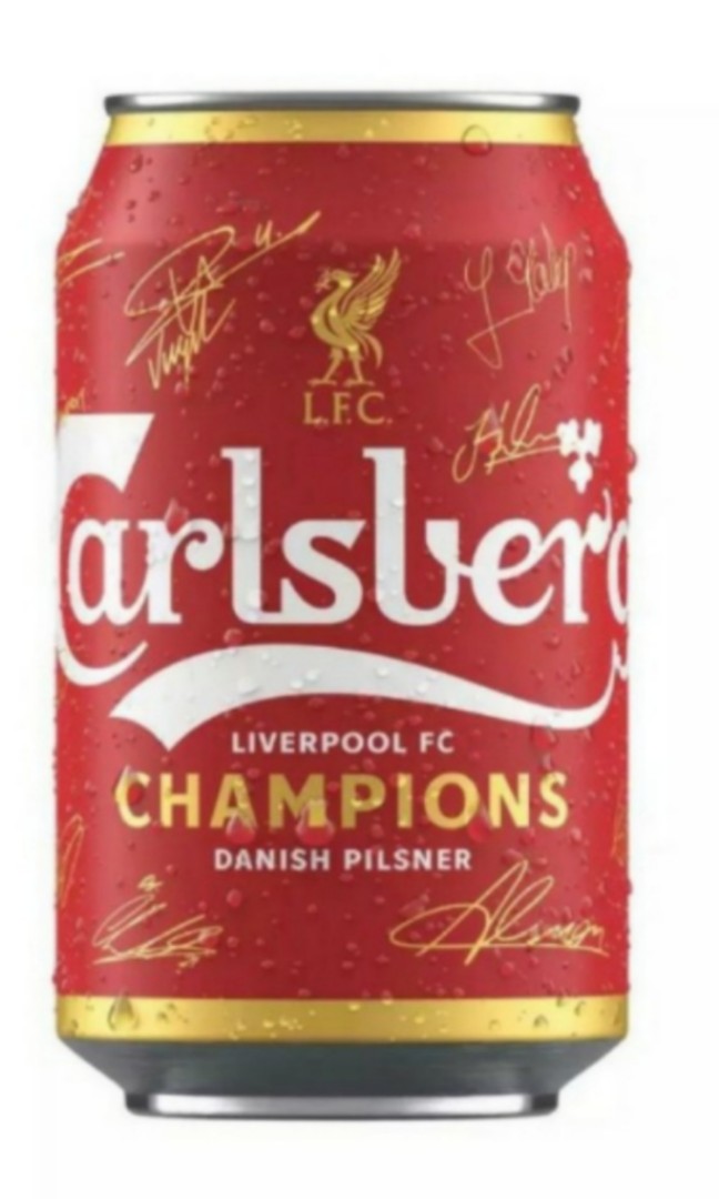 Liverpool FC Carlsberg Beer Can 2020 limited edition, Food & Drinks ...