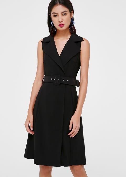 Love Bonito Kalila Belted Trench Dress, Women's Fashion, Dresses & Sets ...