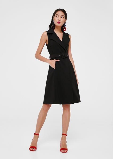 Love Bonito Kalila Belted Trench Dress, Women's Fashion, Dresses & Sets ...