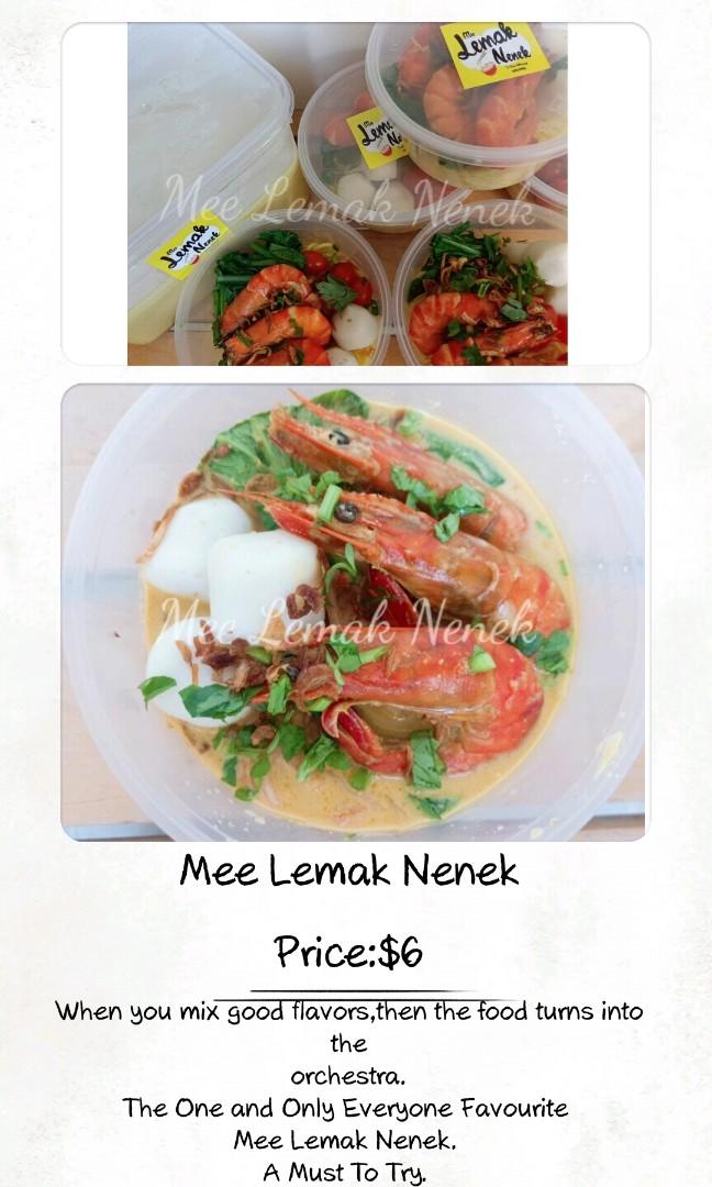 Mee Lemak Nenek, Food & Drinks, Local Eats on Carousell