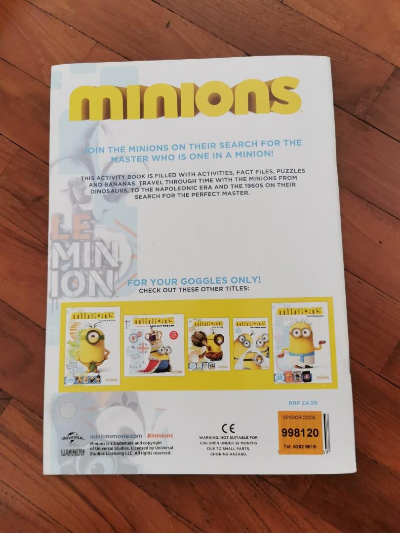 Minion Activity Book with Stickers, Hobbies & Toys, Books & Magazines ...