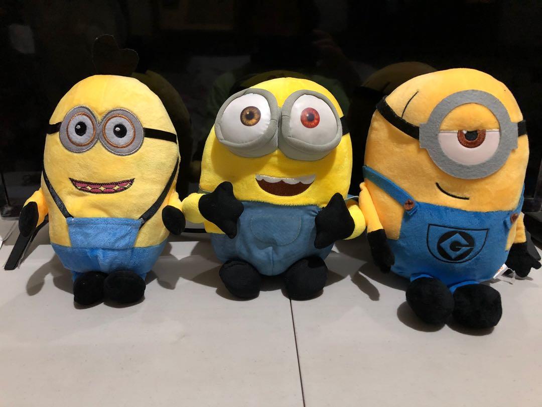 Minions 11-12 inch Plush Set, Hobbies & Toys, Toys & Games on Carousell