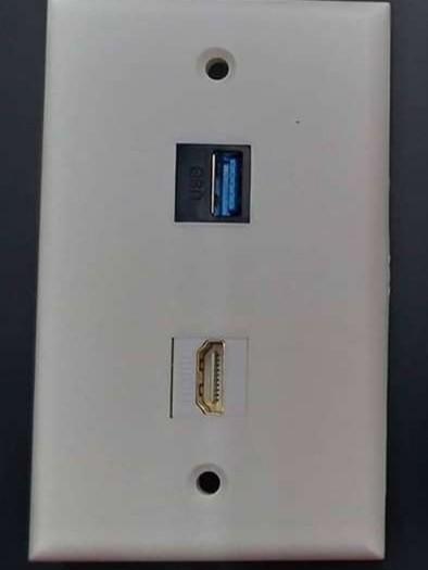 Multi- media wall faceplate, TV & Home Appliances, TV & Entertainment ...