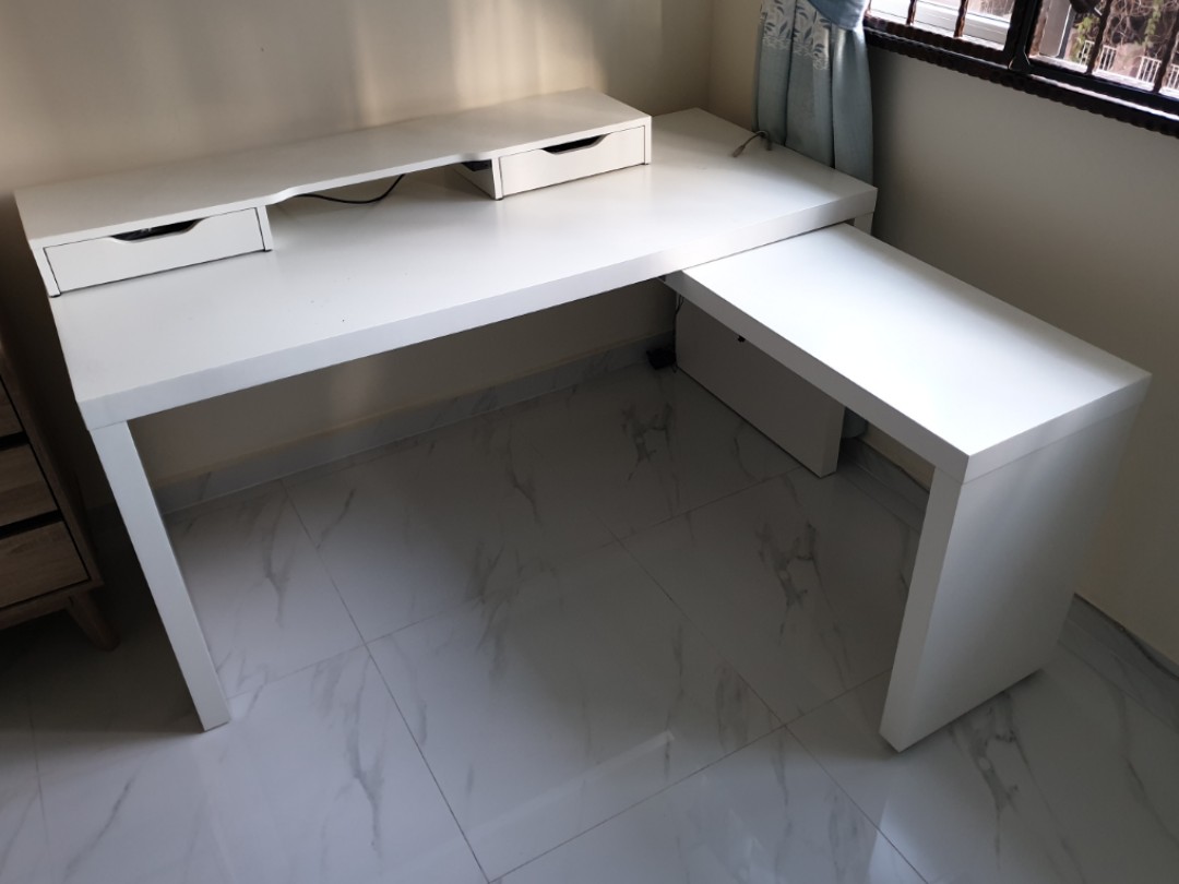 Office / Study Table with side pull out for printer, etc, Furniture ...