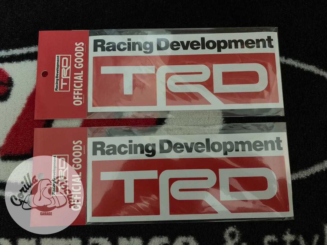 Original TRD Official Decals / Sticker, Auto Accessories on Carousell