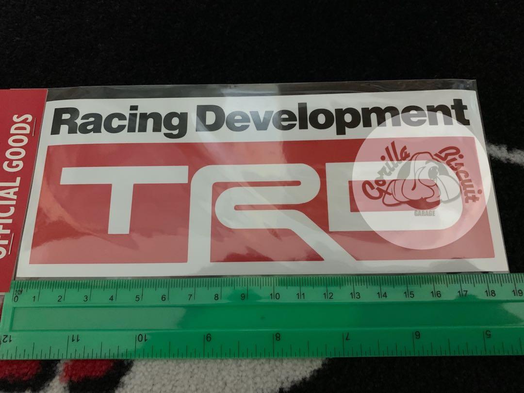 Original TRD Official Decals / Sticker, Auto Accessories on Carousell