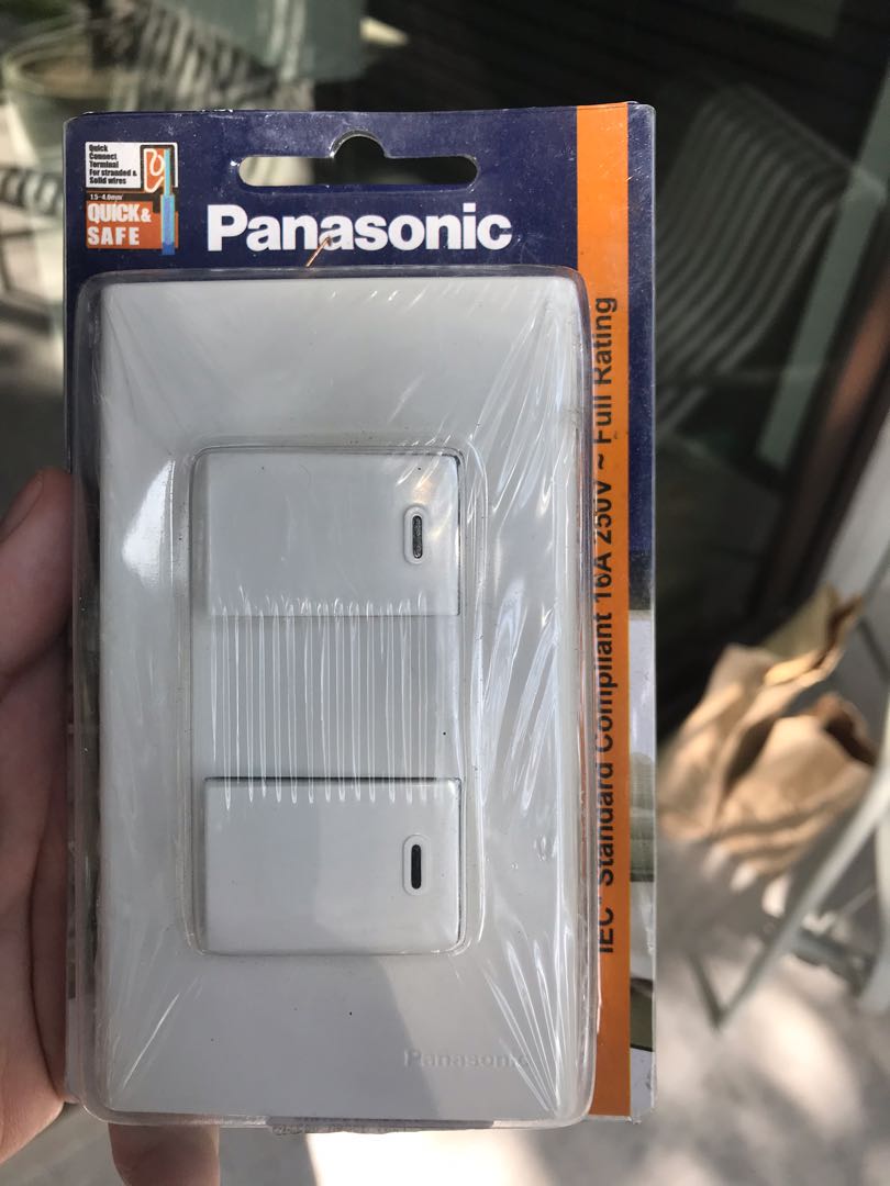 Panasonic Switch with plate, Furniture & Home Living, Lighting & Fans ...