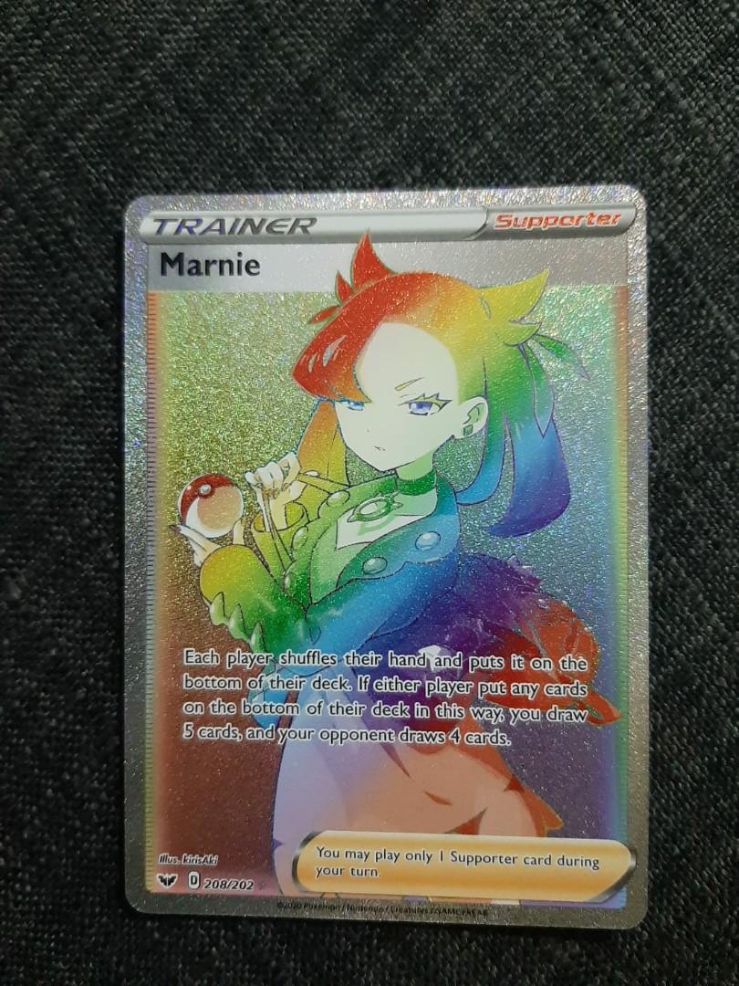 Pokemon Card Marnie, Hobbies & Toys, Toys & Games on Carousell