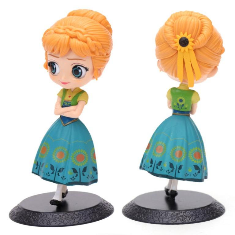 Princess Qposket Cartoon Elsa anna Arale shepherdess Jasmine PVC Action ...