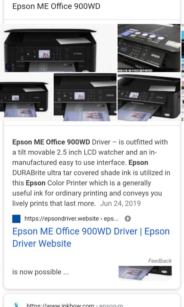 Printer EPSON ME office 900 wd, Computers & Tech, Printers, Scanners & Copiers on Carousell
