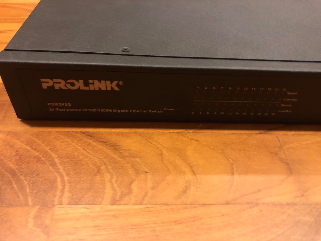 Prolink PSW242G 24-Port Gigabit unmanaged ethernet switch, Computers ...