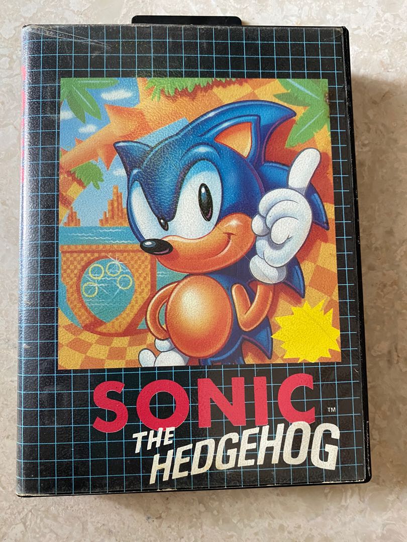 Sega cartridge - sonic the hedgehog, Video Gaming, Video Games ...