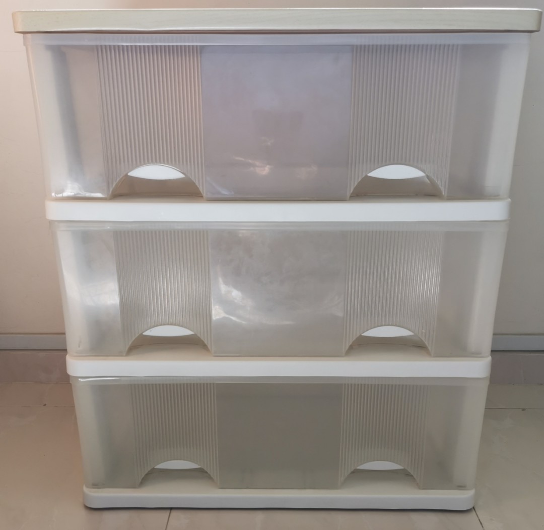 Set of Plastic Drawers, Furniture & Home Living, Furniture, Tables ...