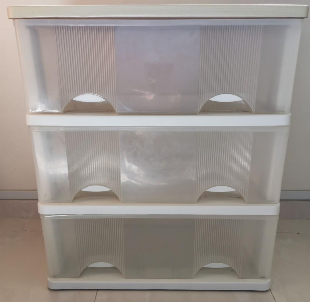 Set of Plastic Drawers, Furniture & Home Living, Furniture, Tables ...