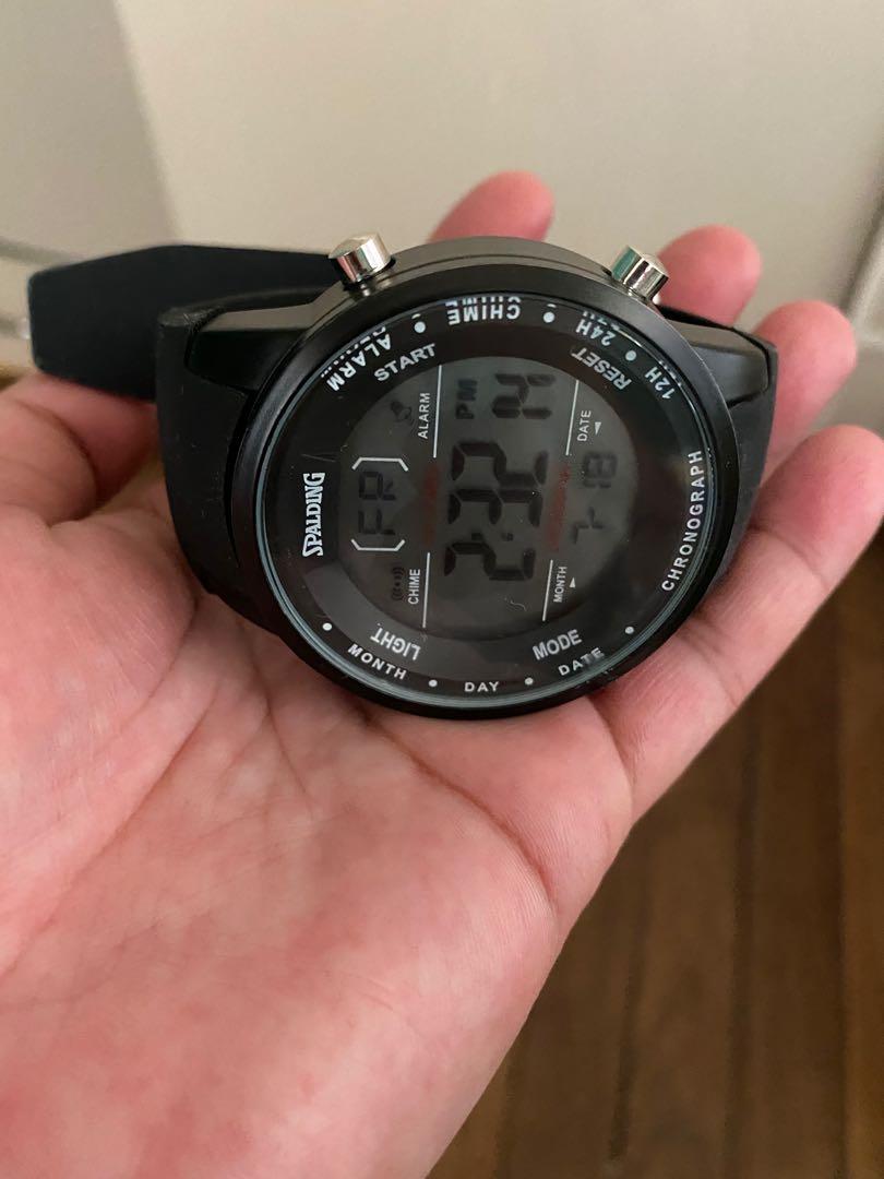 Spalding chronograph watch, Men's Fashion, Watches & Accessories ...