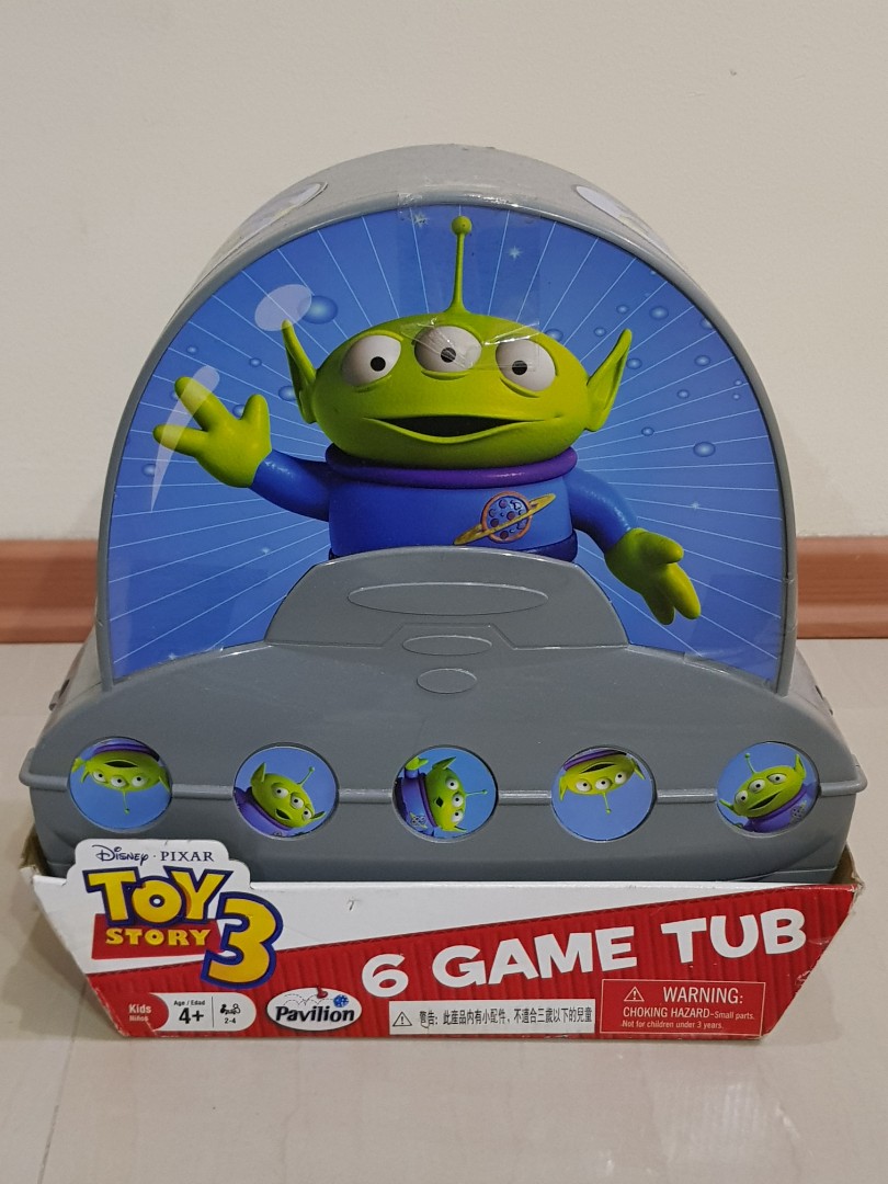 Toy Story 3 Alien Shaped 6 Game Tub, Hobbies & Toys, Toys & Games on ...