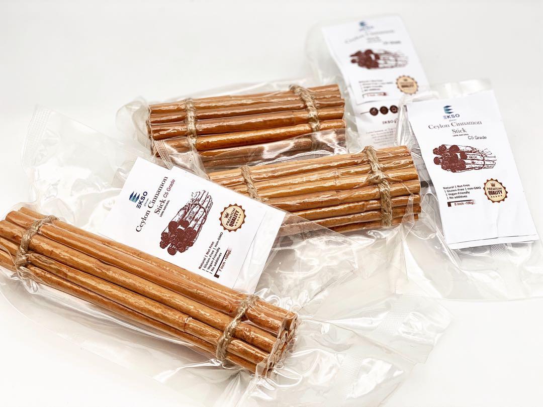 True Ceylon Cinnamon Sticks, 100g Organic C5 Special Grade (10 mm)Pack ...