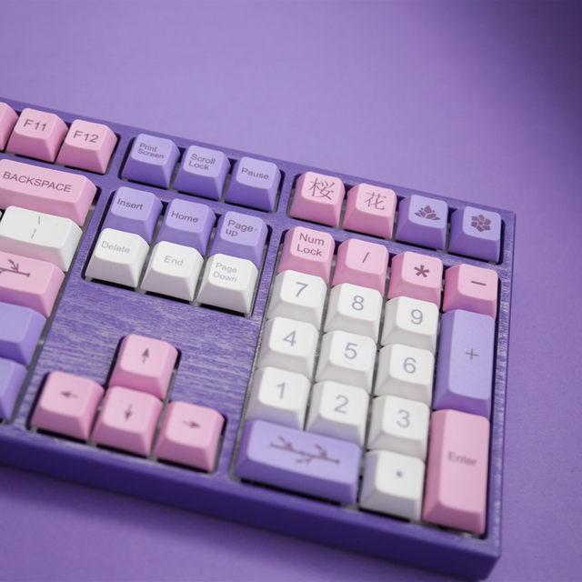 XDA ARC Hana PBT Dye-sub Keycaps for cherry mechanical keyboard ...