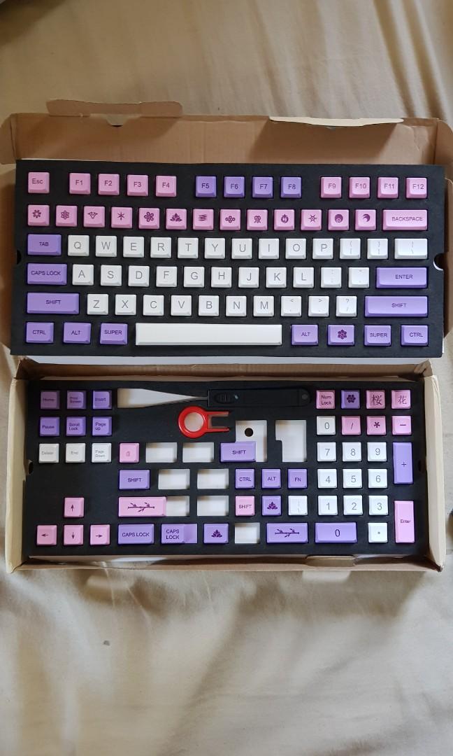 XDA ARC Hana PBT Dye-sub Keycaps for cherry mechanical keyboard ...