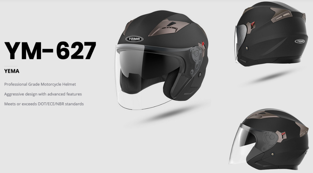 Yema Helmet YM-627, Motorcycles, Motorcycle Accessories on Carousell