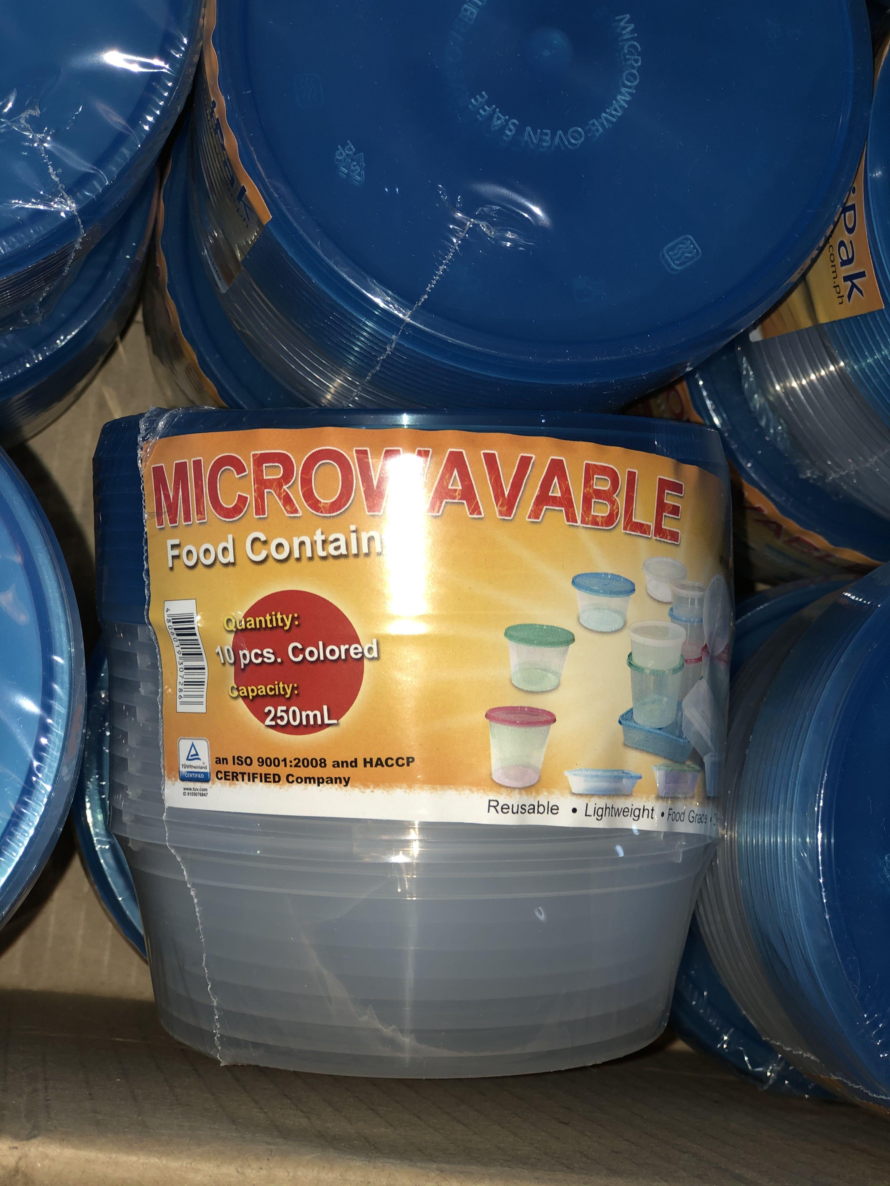 250mL Round iPak Plastic Food Container, Food & Drinks, Spice ...