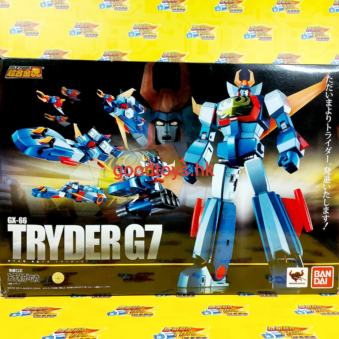 全新未開封 盒殘 BANDAI 超合金魂 GX-66 TRYDER G7 無敵鐵人 卡多達, 興趣及遊戲, 玩具 & 遊戲類 - Carousell