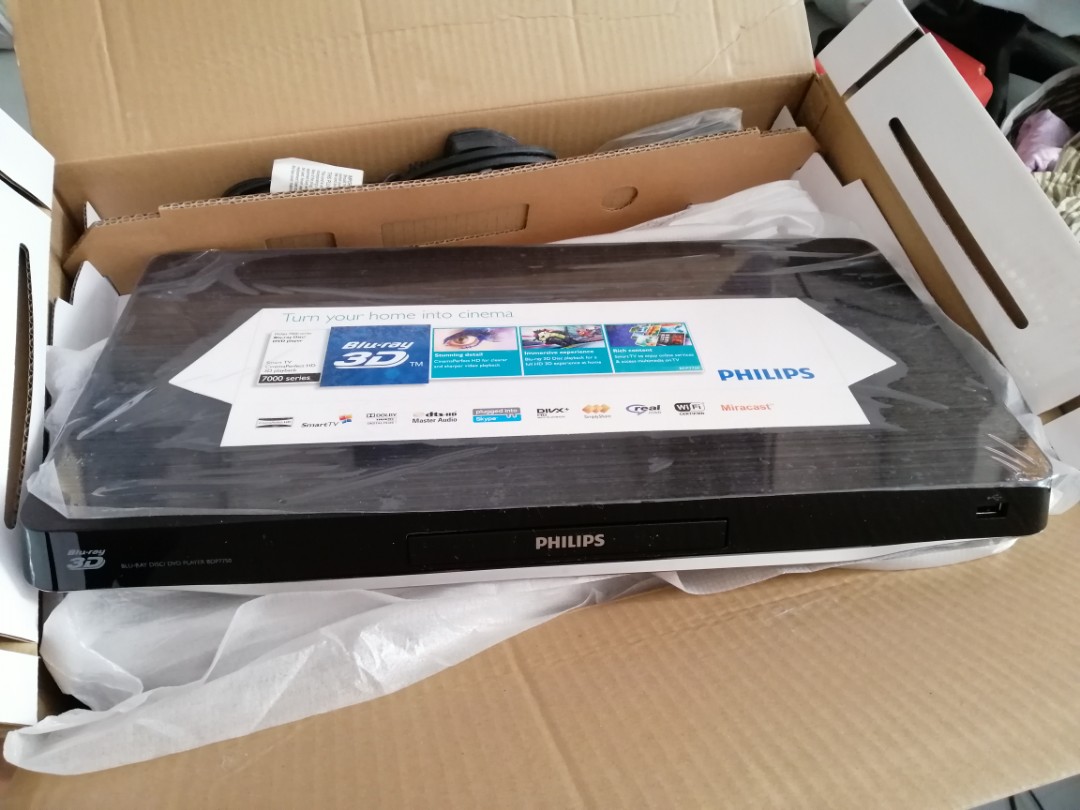 [全新] Philips Blue-ray Disc / DVD Player藍光播放機 BDP 7750/98, 家庭電器, 電視 & 其他 ...