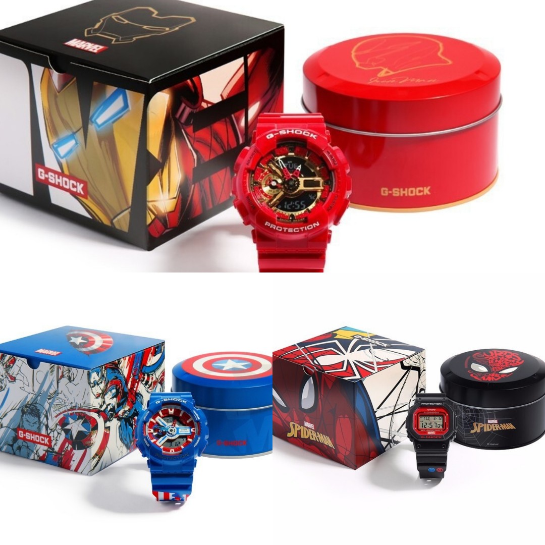 Avengers G Shock Watch Iron Man Spider Man Captain America, Luxury ...