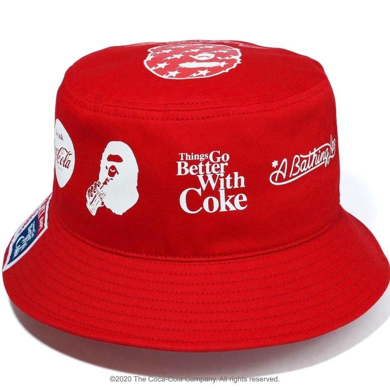 BAPE x COCA COLA BUCKET HAT, Men's Fashion, Accessories, Caps & Hats on ...