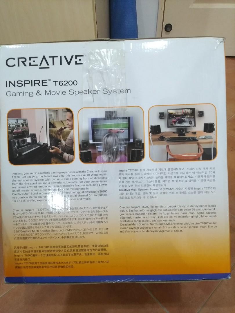 Creative Inspire T6200 Speakers, Audio, Soundbars, Speakers ...