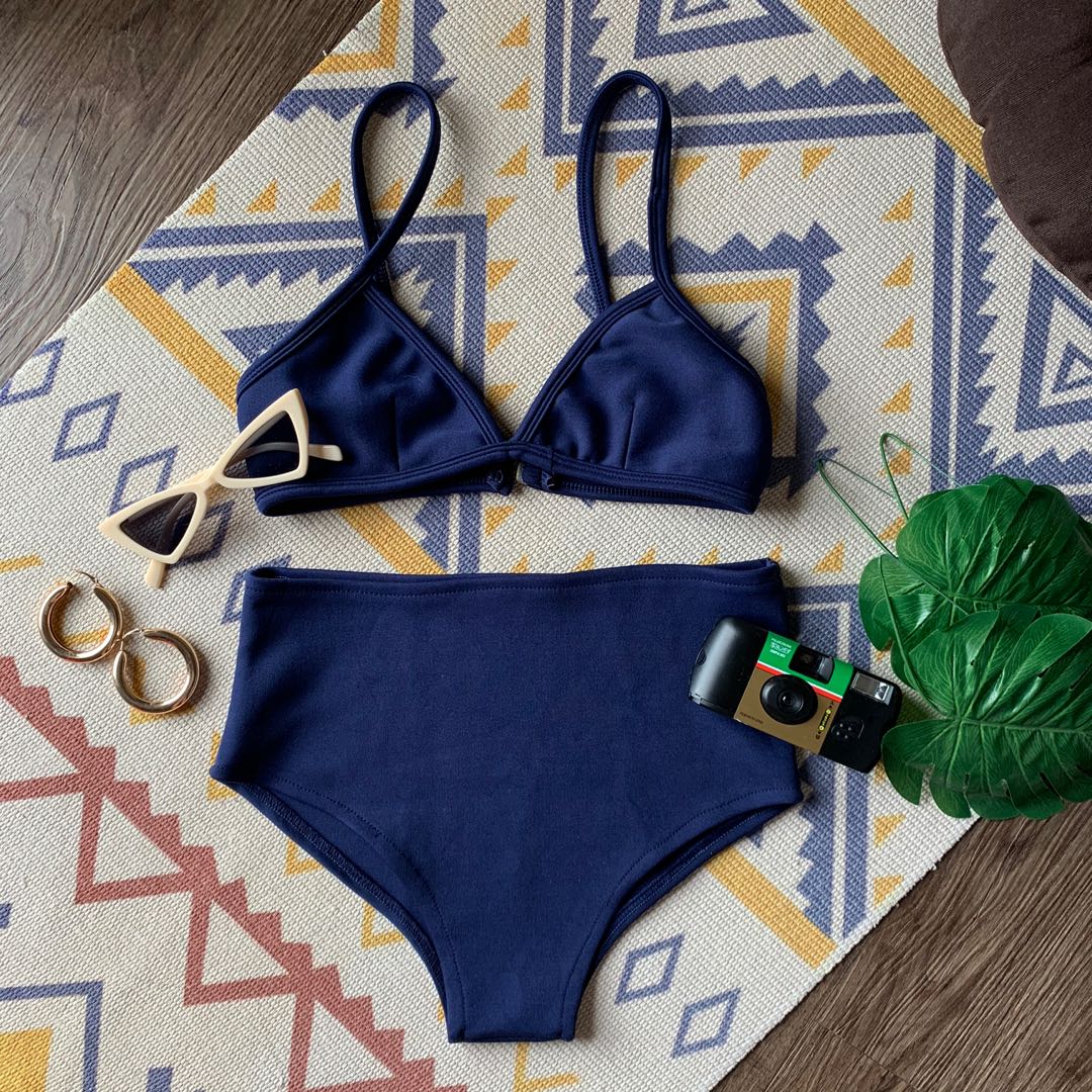 Dark blue bikini, Women's Fashion, Swimwear, Bikinis & Swimsuits on ...