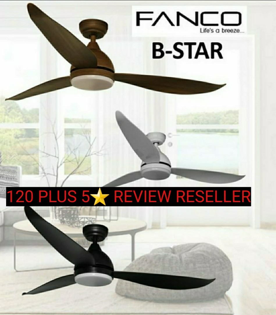 Fanco Bstar dc fan (remote and led tricolor included), Home Appliances ...