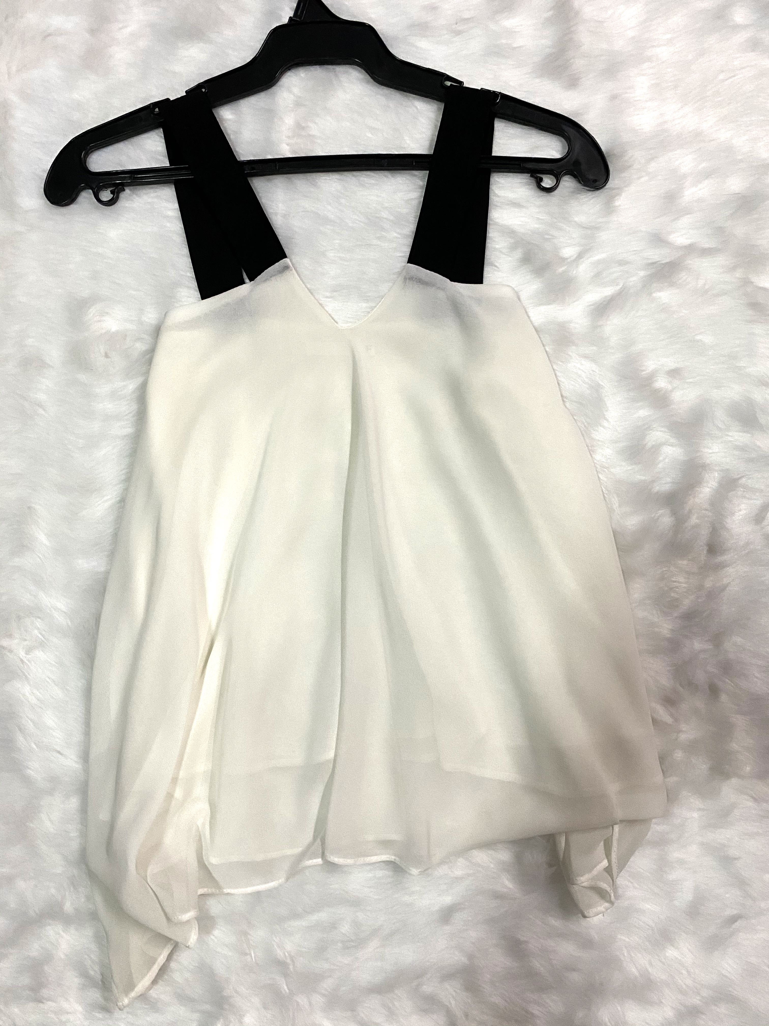 Flowy shear top evening wear, Women's Fashion, Tops, Sleeveless on ...