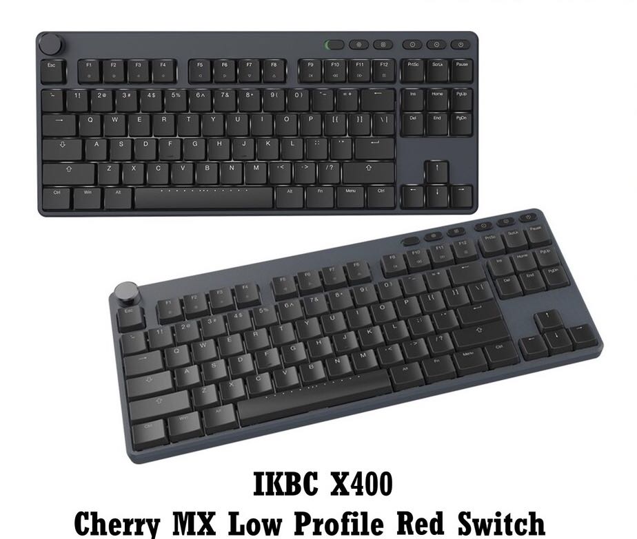 IKBC KEYBOARD GAMING WIRED X400 CHERRY MX LOW PROFILE RED SWITCH ...