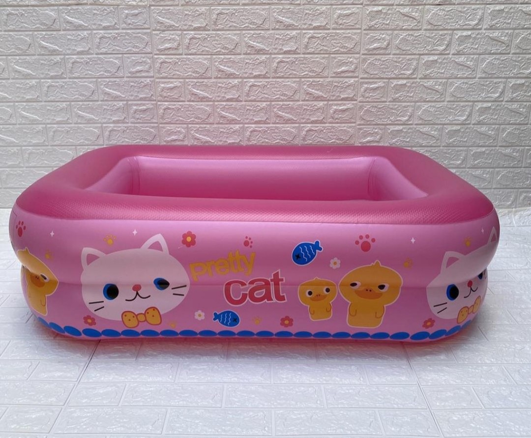 Inflatable Swimming Pool for Kids Pink, Babies & Kids, Bathing ...