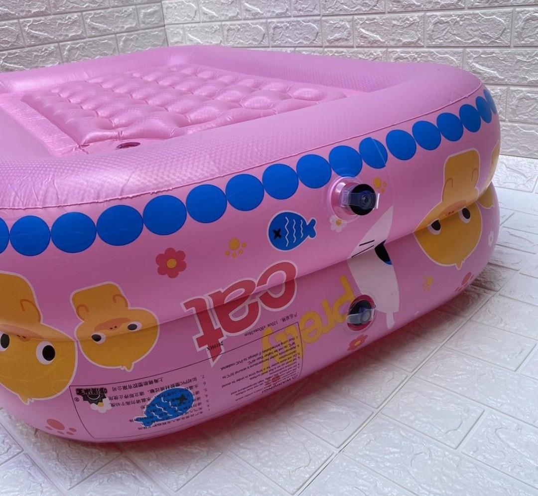 Inflatable Swimming Pool for Kids Pink, Babies & Kids, Bathing ...