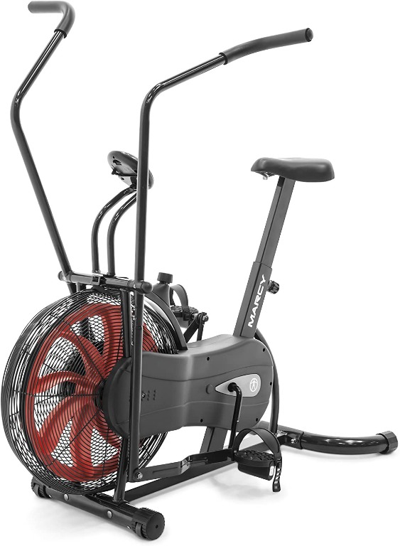 Marcy Fan Exercise Bike with Air Resistance System Red and Black NS ...