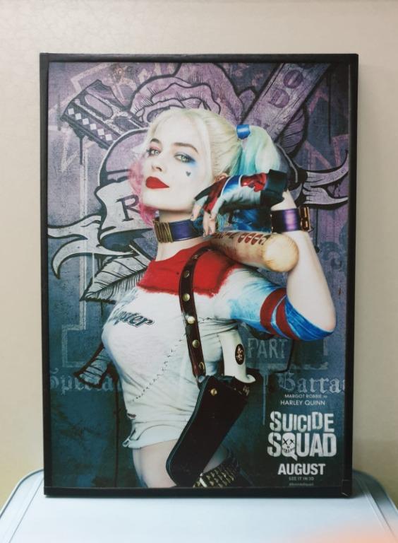Margot Robbie Harley Quinn Suicide Squad Wall poster with frame ...