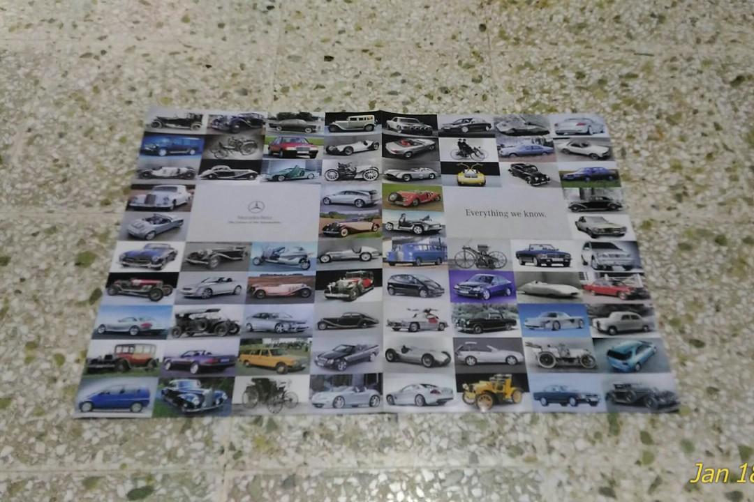 MERCEDES-BENZ CAR POSTER, E-CLASS, Hobbies & Toys, Memorabilia ...