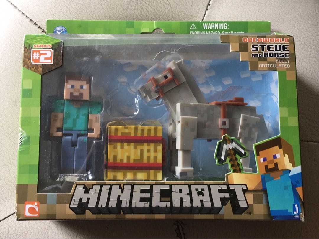 MineCraft playset (Steve and Horse), Hobbies & Toys, Toys & Games on ...