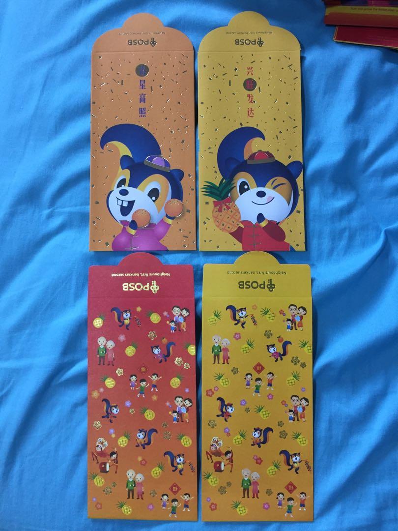 New 163 pieces POSB Bank Squirrel Red Packets, Everything Else on Carousell