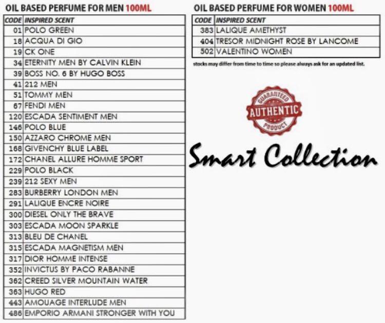 Original Smart Collection Perfumes, Beauty & Personal Care, Fragrance ...