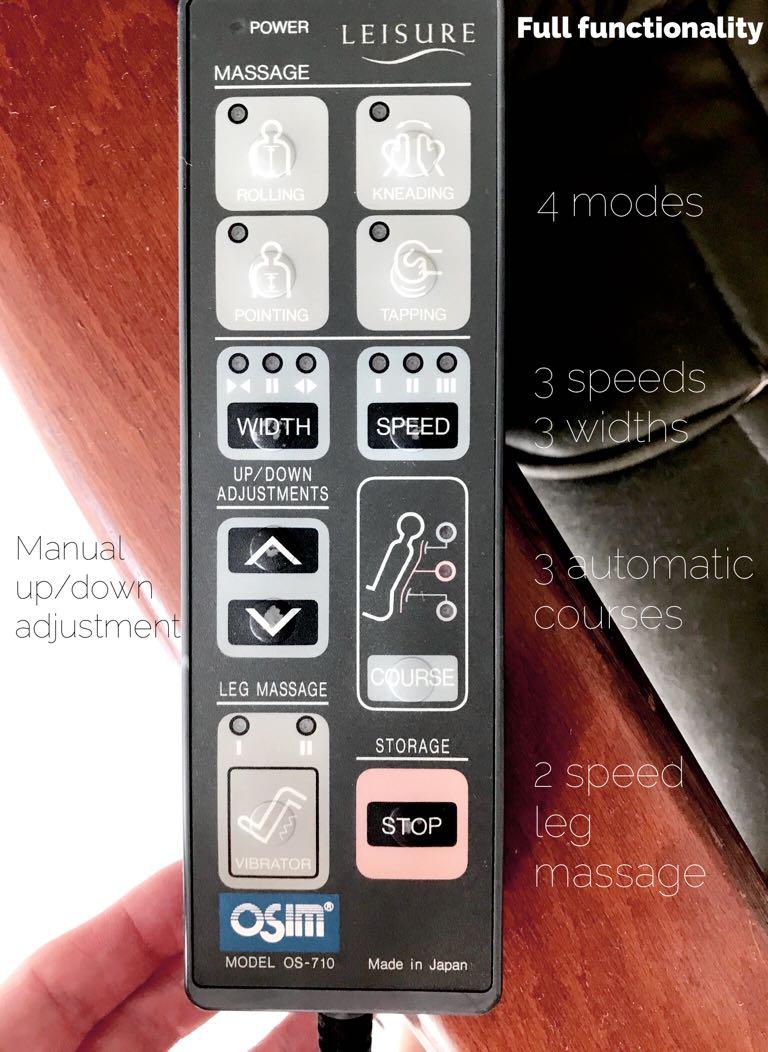 OSIM OS-710 Massage Chair, Furniture & Home Living, Furniture, Chairs ...