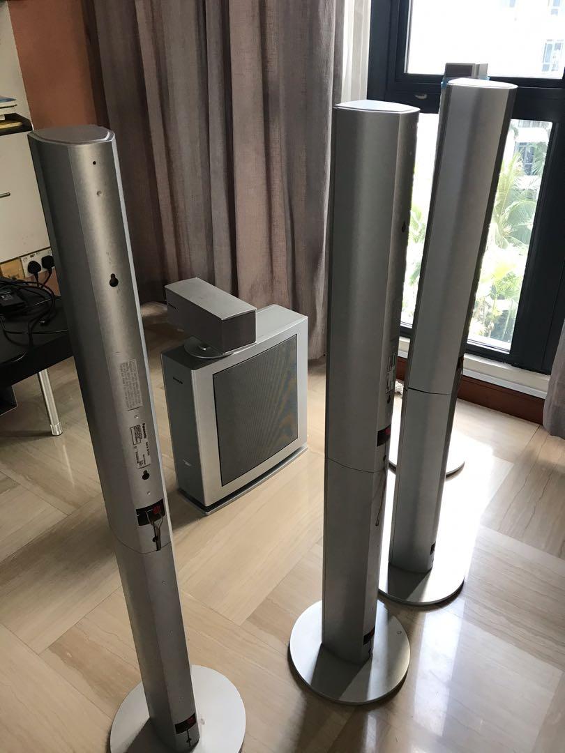 Panasonic speaker, sub woofer system and 5 disc changer DVD player ...