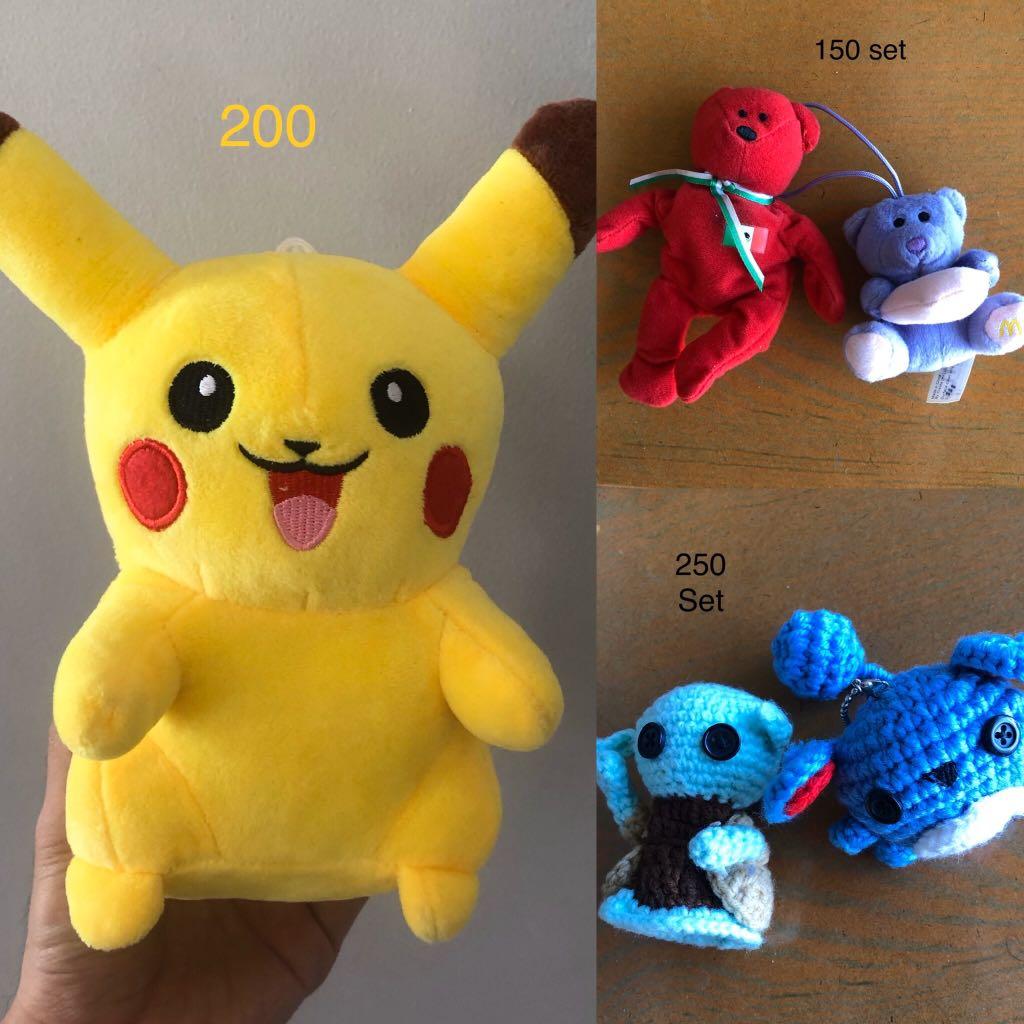 Pikachu pokemon teddy bear, Hobbies & Toys, Toys & Games on Carousell
